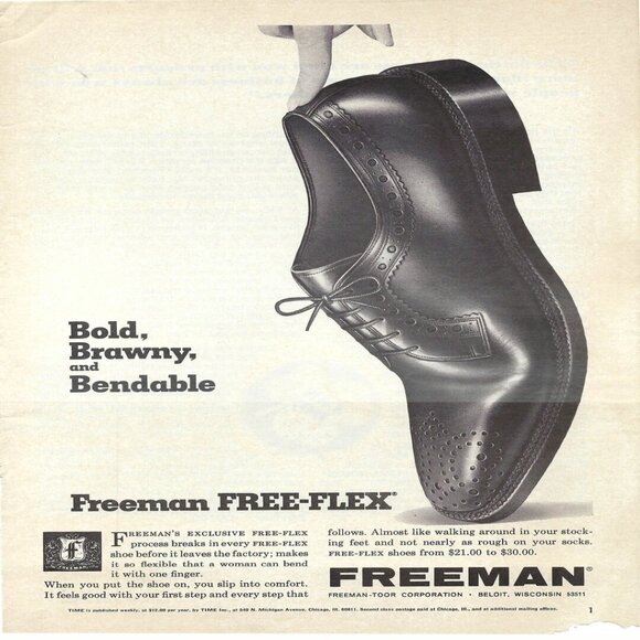 Freeman | Art | 967 Freeman Freeflex Bold Brawny Bendable Vintage ...